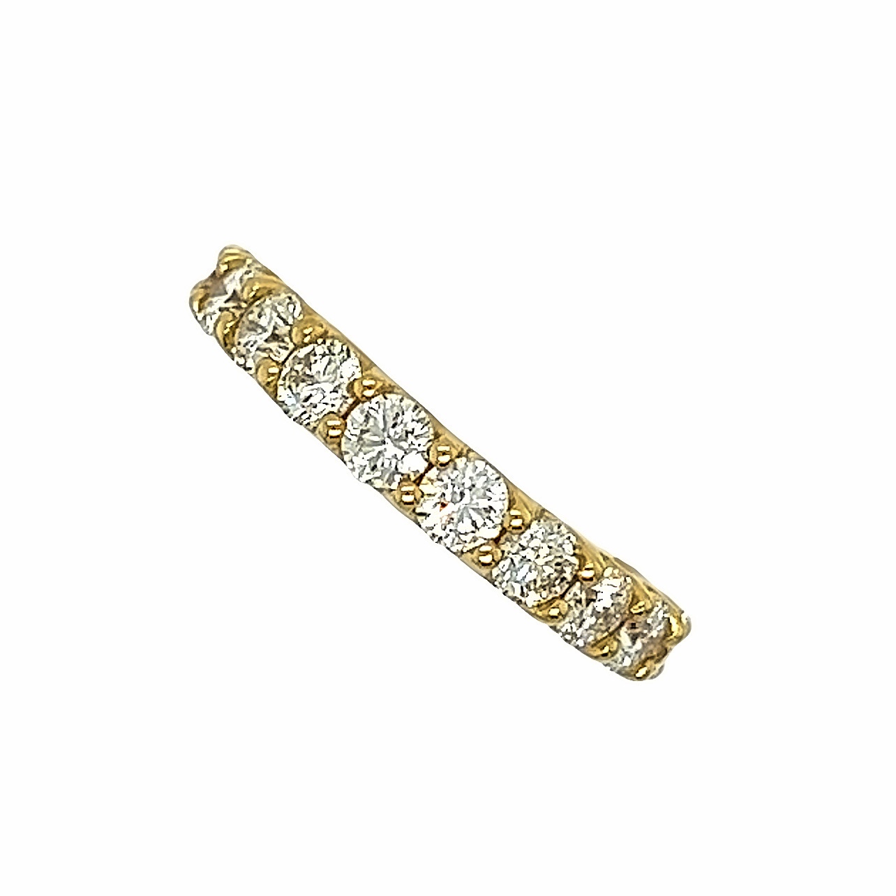 18ct Yellow Gold Diamond Set Eternity Ring - Aleks Jewellers