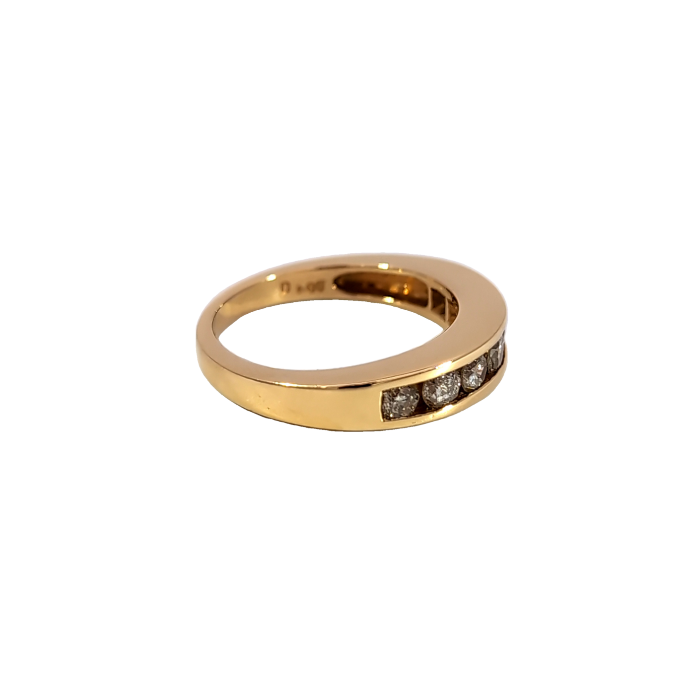 Preloved 18ct Yellow Gold 1.00ct Channel Set Diamond Eternity Ring ...